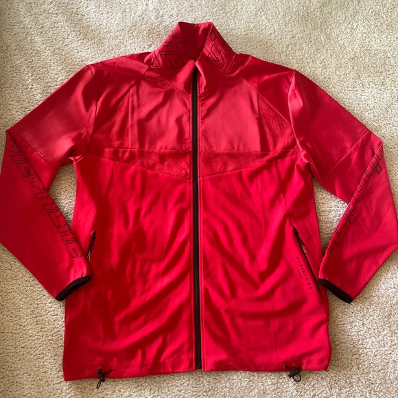 vie+riche | Jackets & Coats | Vieriche Paris Red Tech Adjustable Jacket ...